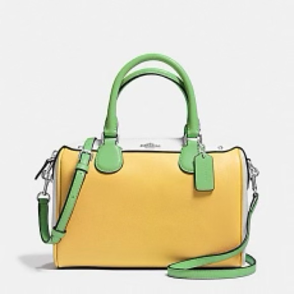 Coach | Bags | Nos Coach Mini Bennett Satchel In Colorblock Leather ...